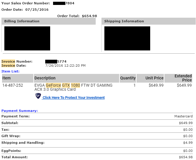 FS: One GTX 1080 card and a Quadro 6000. | [H]ard|Forum