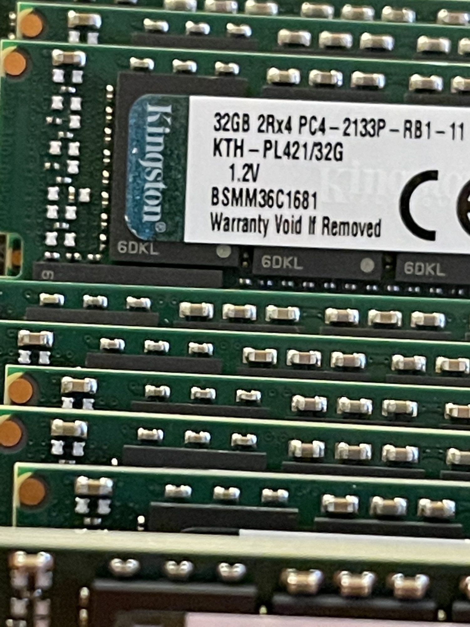 WTS: 256 GB Set of Kingston KTH-PL421/32g (QTY 8) Ram DDR4 2Rx4 PC4 ...