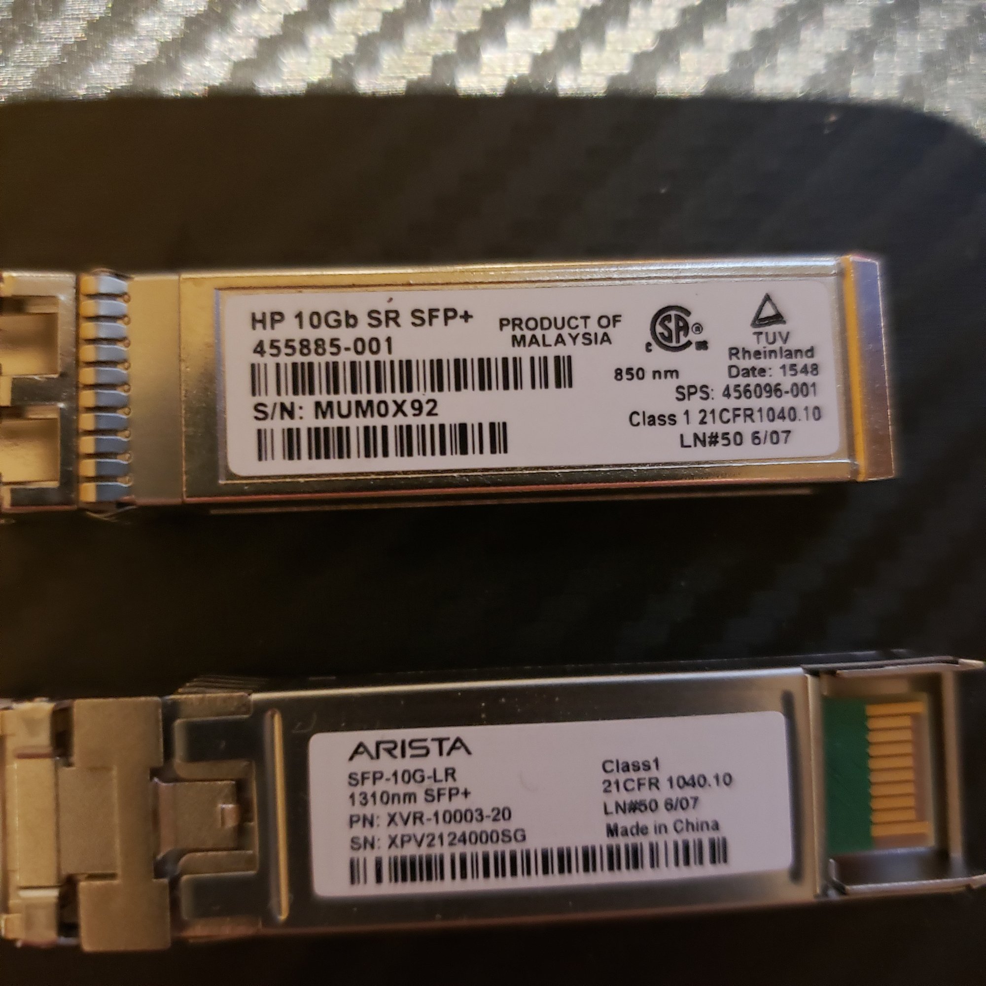 SOLD Todays Sale :> bundle of SFP (1g, 10g) $20 ! | [H]ard|Forum