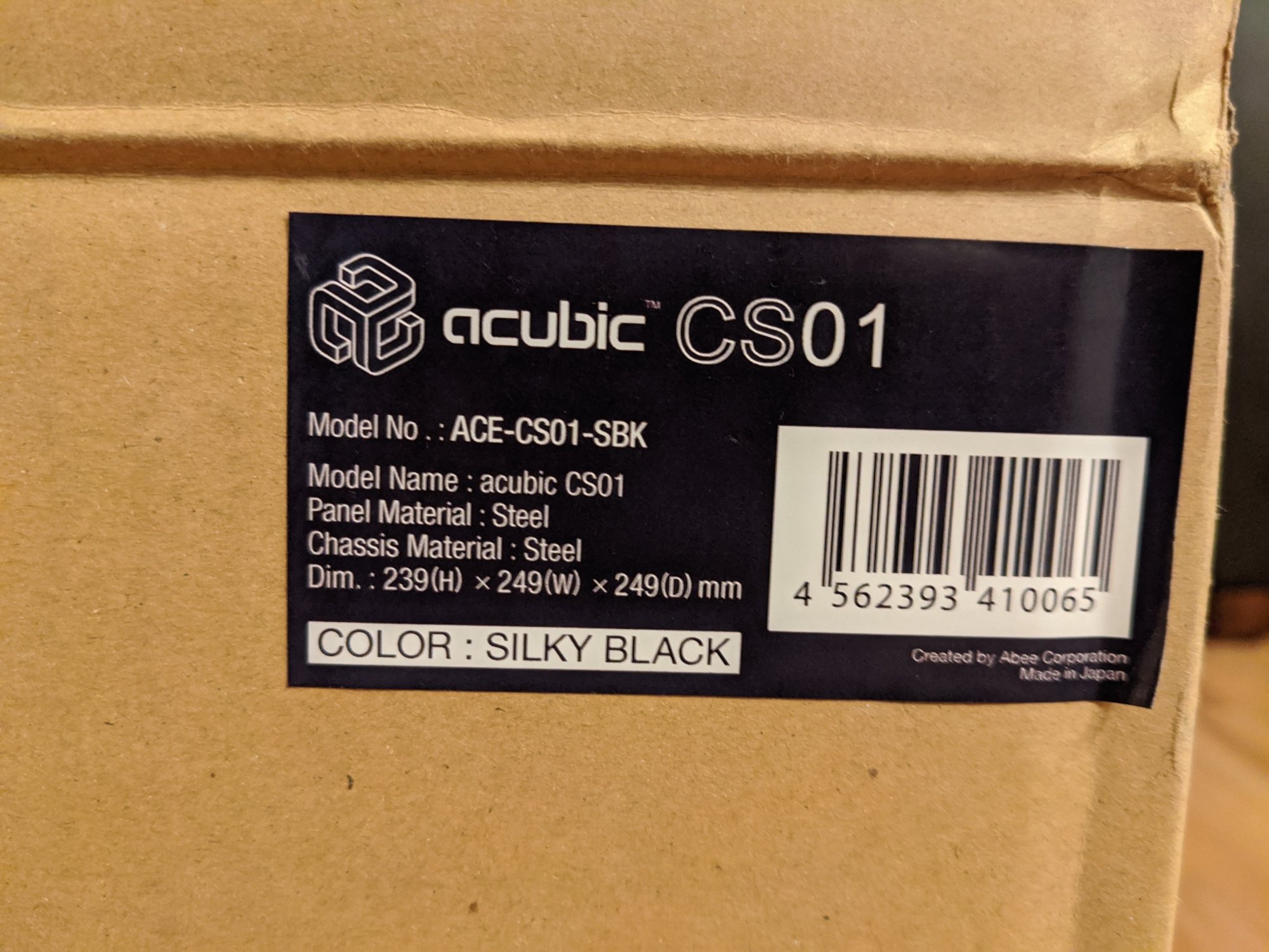 FS: Abee Acubic CS01 Silky Black ITX Case | [H]ard|Forum