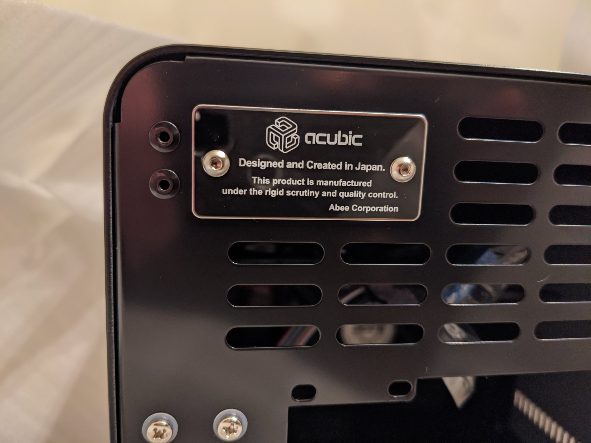 FS: Abee Acubic CS01 Silky Black ITX Case | [H]ard|Forum