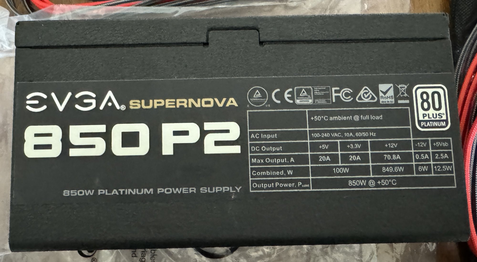 SOLD-EVGA 850w P2 Supernova/ GIGABYTE AORUS GeForce RTX 3080 Xtreme ...