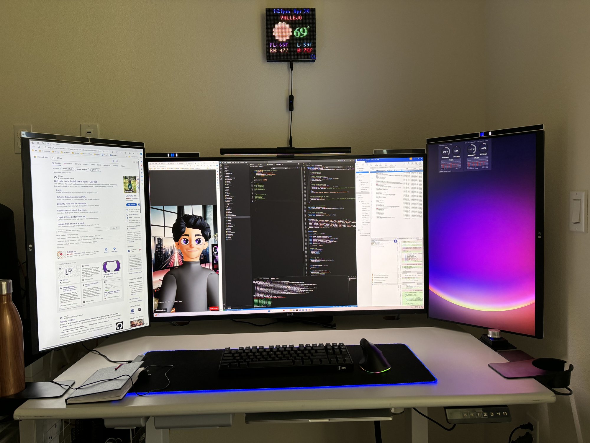 Triple Monitor Mount for 34" + 2x27" PLP? | [H]ard|Forum
