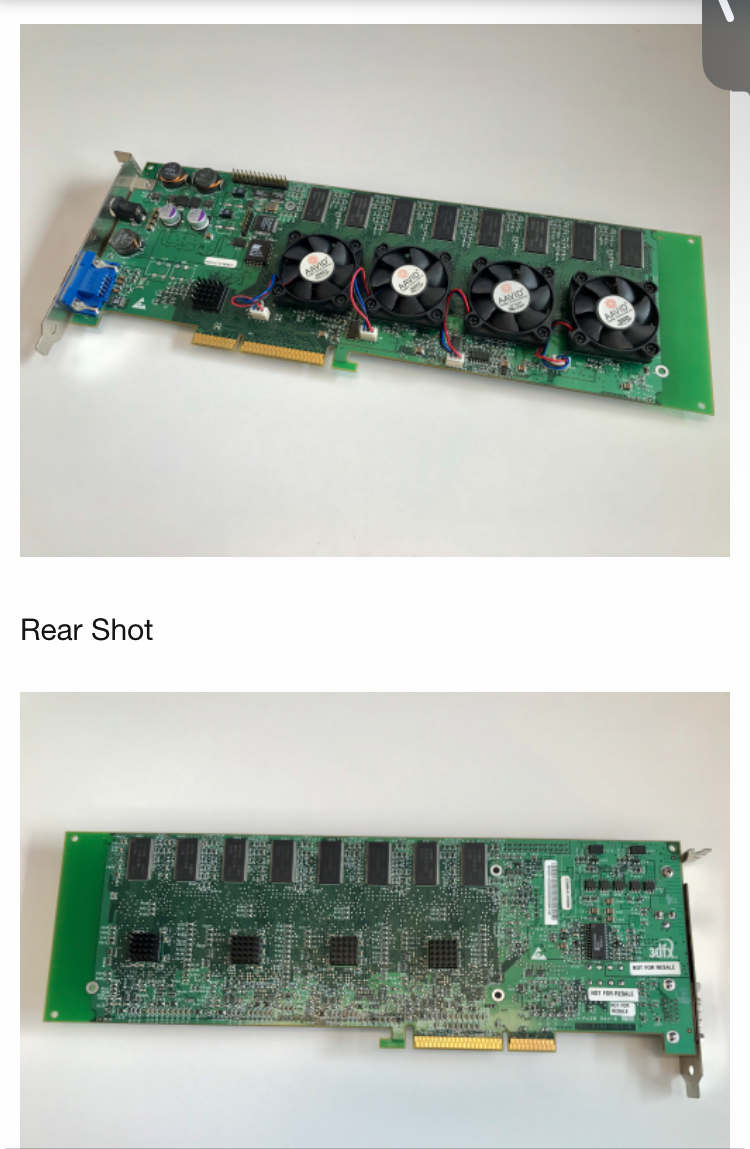 SUPER RARE ENGINEERING SAMPLE 3dfx Voodoo 4 4500 32MB PCI Video ...